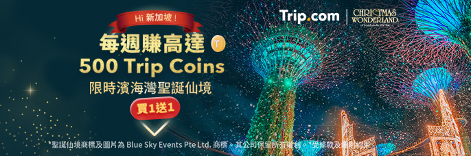 Trip.com: 限時聖誕門票買1送1⏳新加坡機票降價 - GroupBuya 旅遊Jetso