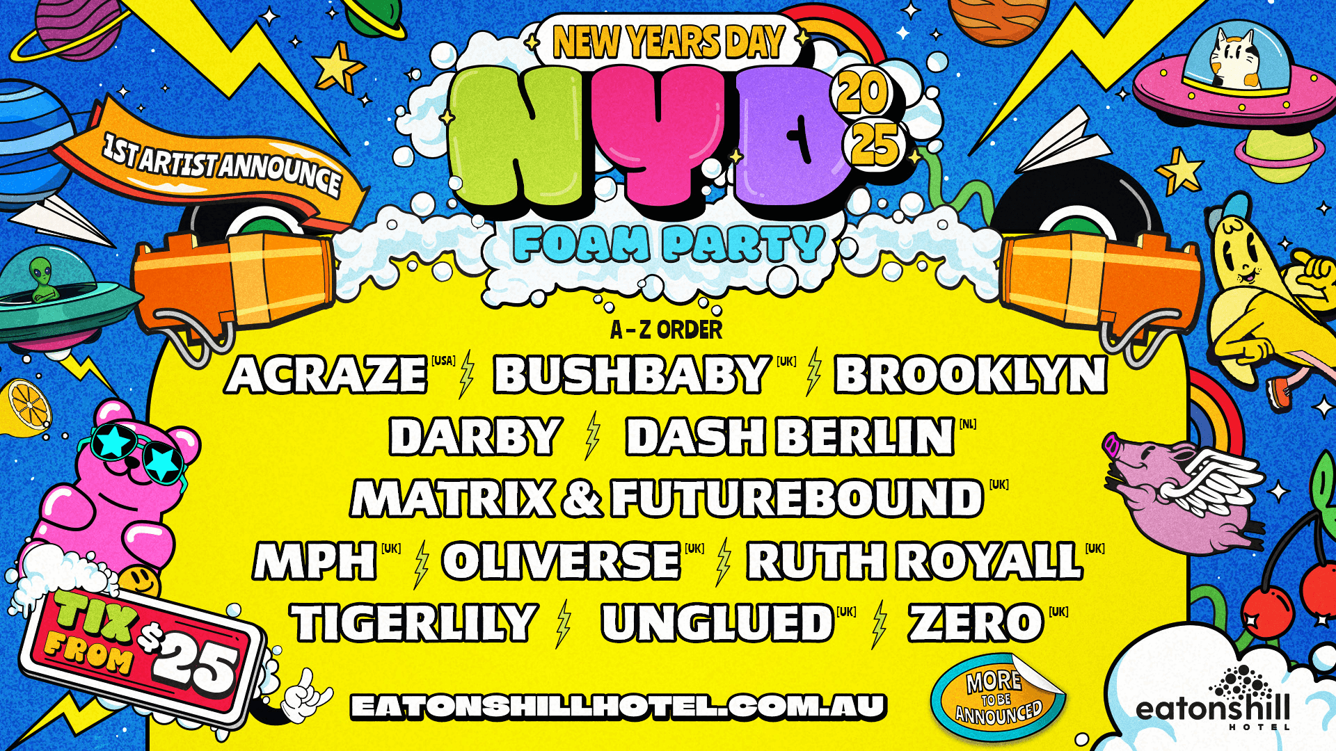NYD Foam Party | Eatons Hill Hotel: Tickets, Dates & Itineraries | Trip.com