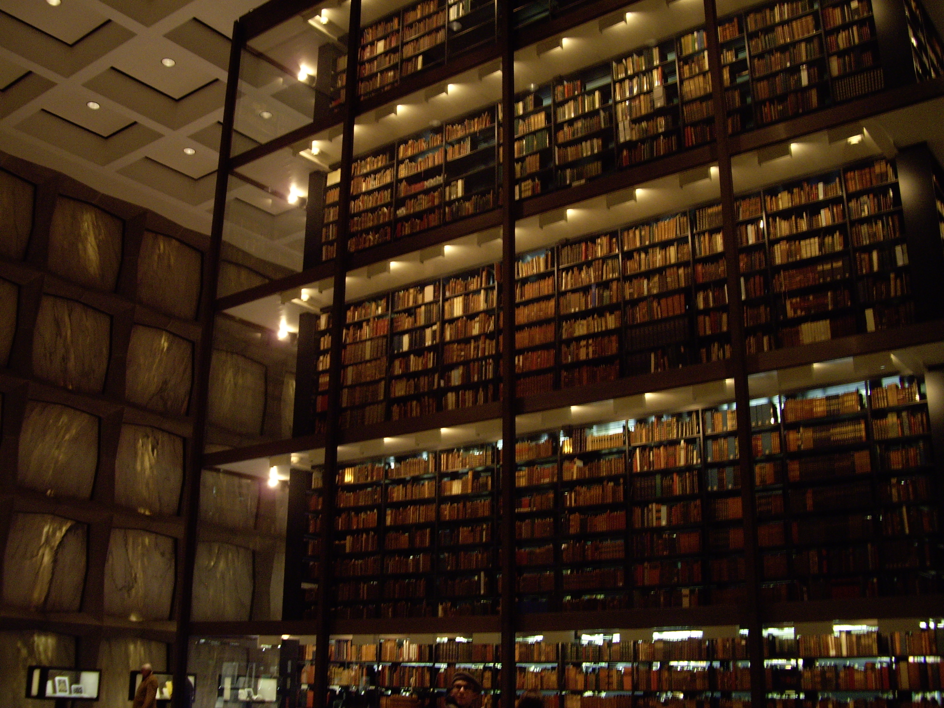 Beinecke Rare Book And Manuscript Library At Night