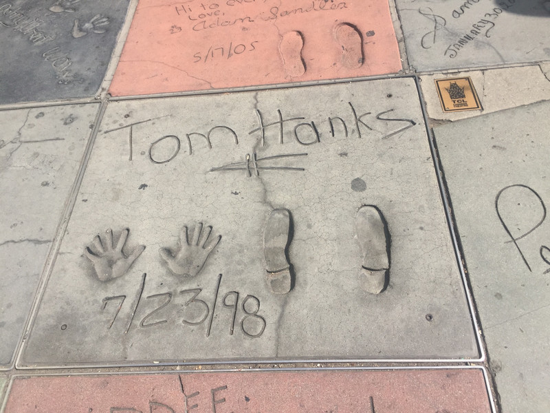 Hollywood Walk Of Fame Handprints