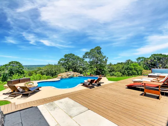 Expansive Outdoor Space With Custom Pool And Game Room - Luxury Oasis - Canyon Lake, TX