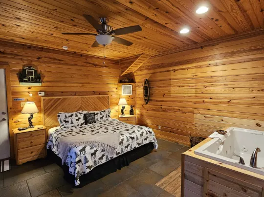 Serene Cabin With Jetted Tub And Fire Pit - Cozy Rustic Retreat - Eureka Springs, AR