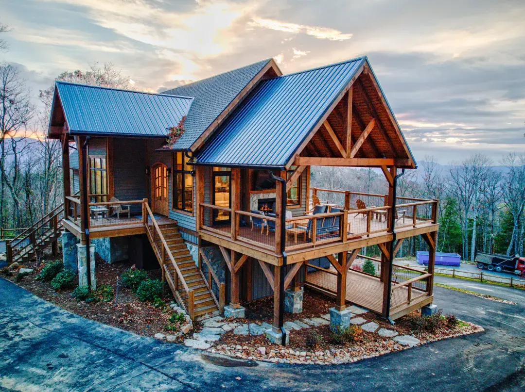 Hot Tub And Outdoor Fireplace With Views - Stunning Mountain Retreat - Beech Mountain, NC