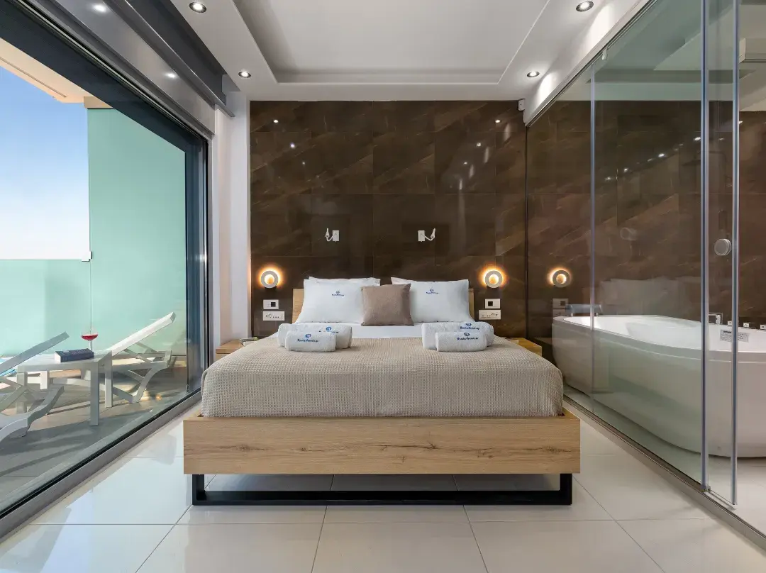 Rhodes Skyline Suite With In Door Jacuzzi Sea View - Rhodes