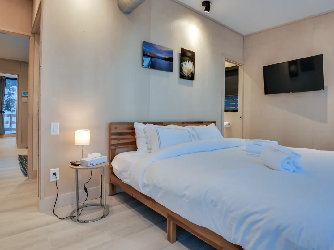 Bel Air Tremblant Double Antarctica : 2 Chambres, Jacuzzi, Sauna - 로헝띠드