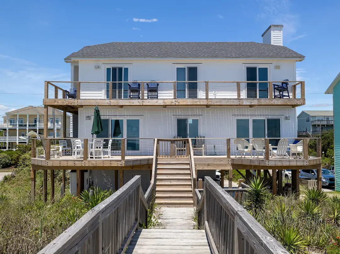 Spacious Decks And Stunning Views - Gorgeous Oceanfront Haven - Emerald Isle, NC