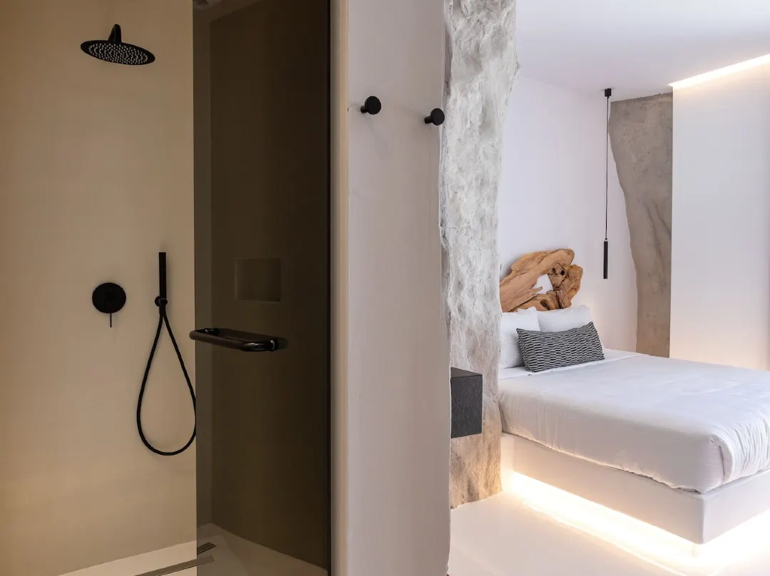 Mykonos Town Black Villa With Cave Heated Pool - Mykonos