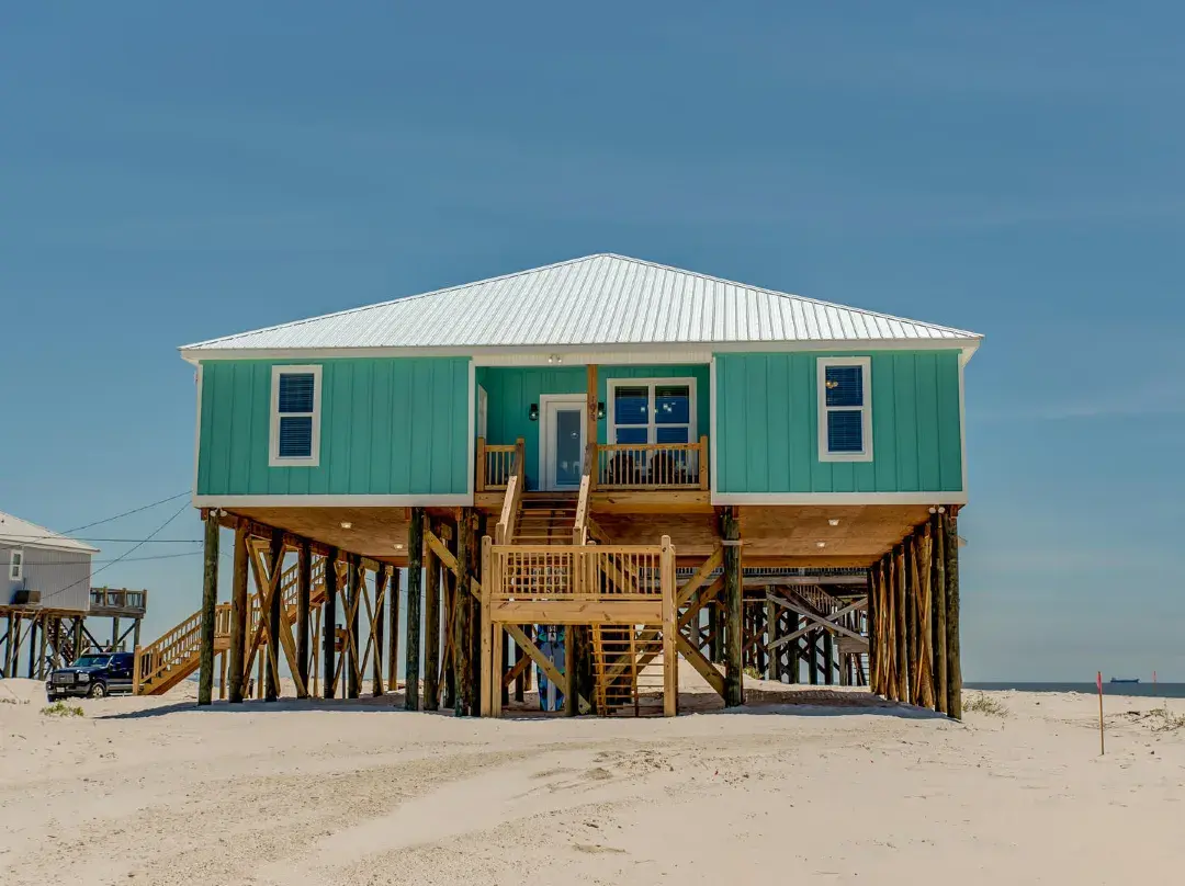 Gulf Side Balcony And Open Floor Plan - Stunning New Construction Haven - Dauphin Island, AL