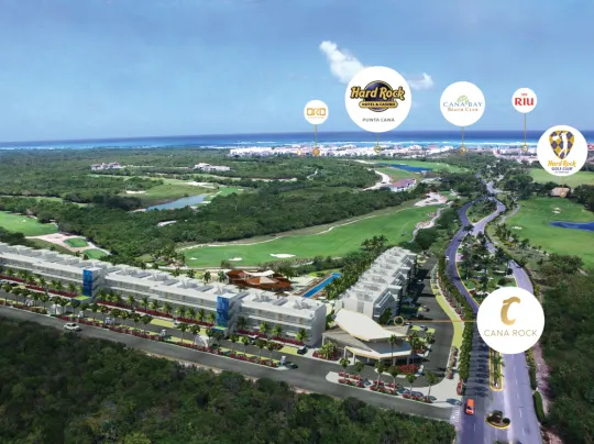 Cana Rock 351 Impresionante Vista A La Piscina - Punta Cana