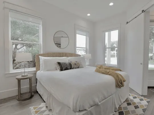 Olympic Pool And Balconies With Outdoor Seating - Stylish Coastal Retreat - Grayton Beach, FL