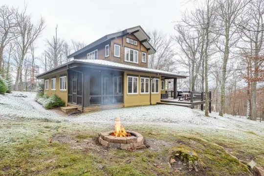 Contemporary Mountain Retreat With Media Room - Stunning Escape - Sugar Mountain, NC