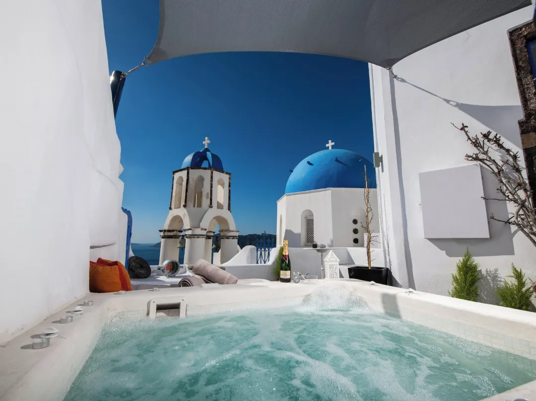 Santo Blue Horizon Blue Domes View - Oia