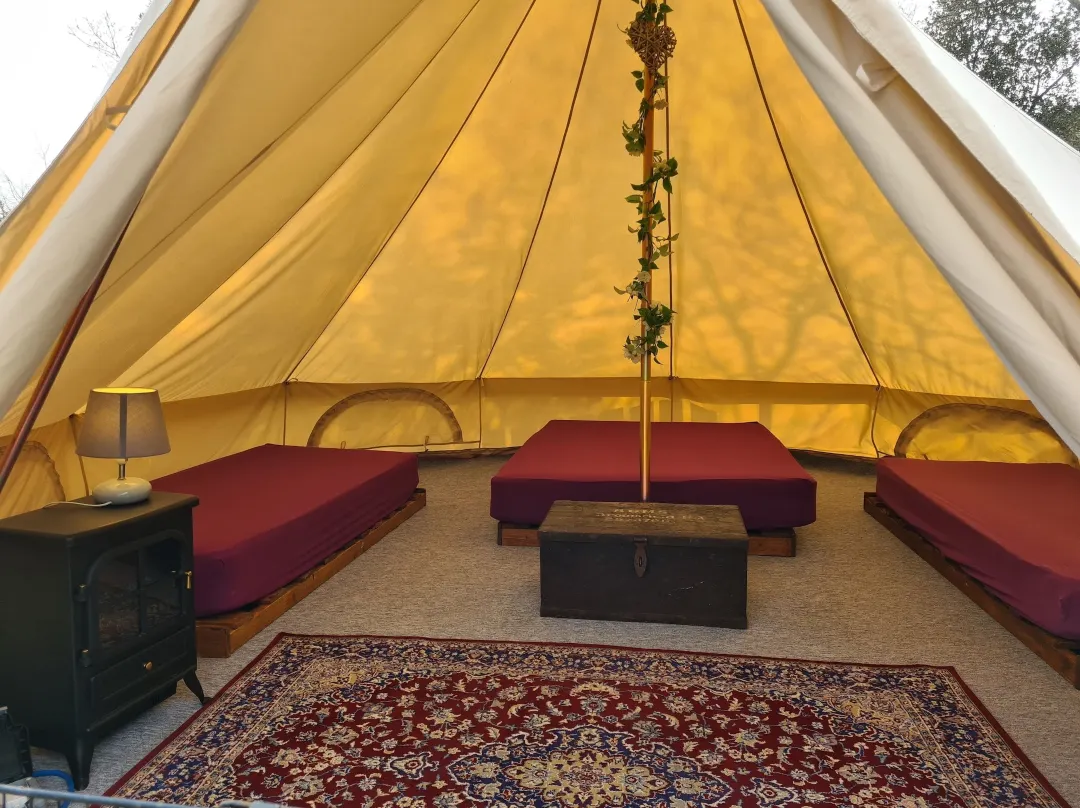 Bell Tent Glamping At Royal Victoria Country Park - Southampton