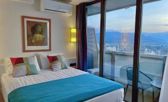 Black Sea Resort by the beach with sea and mountain overlook, Batumi ...