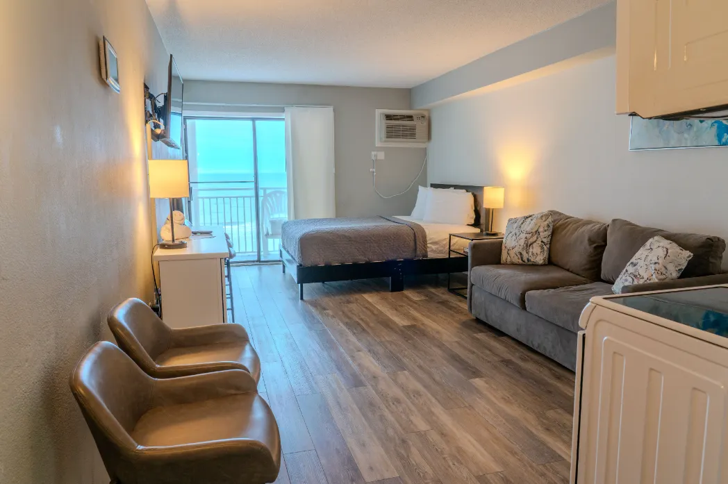 Relaxing Balcony And Modern Amenities - Charming Oceanfront Oasis - Myrtle Beach, SC