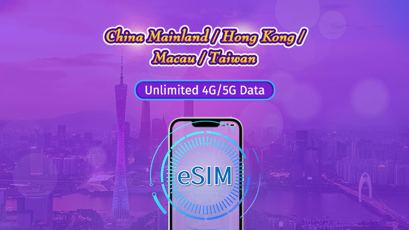 China, Hong Kong, Macau, Taiwan eSIM card not needed QR code | Trip.com