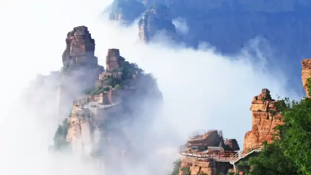 Taihang Mountain attraction/Handan+Ancient Wudang Mountain attraction ...