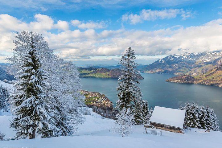 Lake Lucerne Switzerland Winter