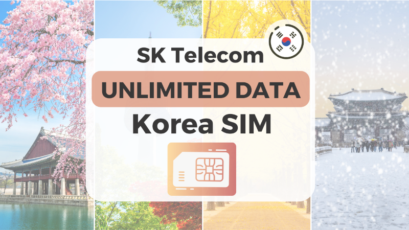 [ซิมการ์ดเกาหลี] ซิมการ์ดข้อมูลความเร็วสูง SKT 4G ข้อมูลไม่จำกัด (ใช้ได้ที่สนามบินเกาหลีใต้/โซล ...