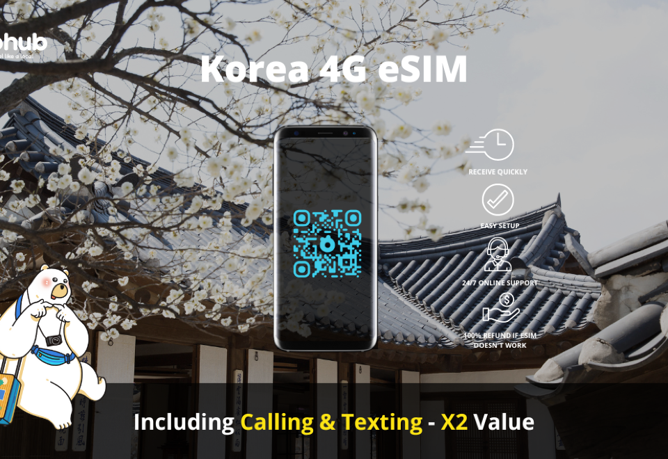 Korea 4G eSIM | including calling and texting | Day Pass & Fixed | 1-30 ...