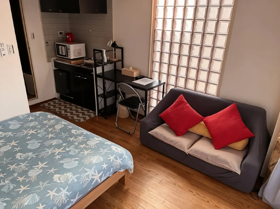 【B403】 Cozy Semi-double Room Near Kuromon, Namba & Shinsaibashi - Nanba