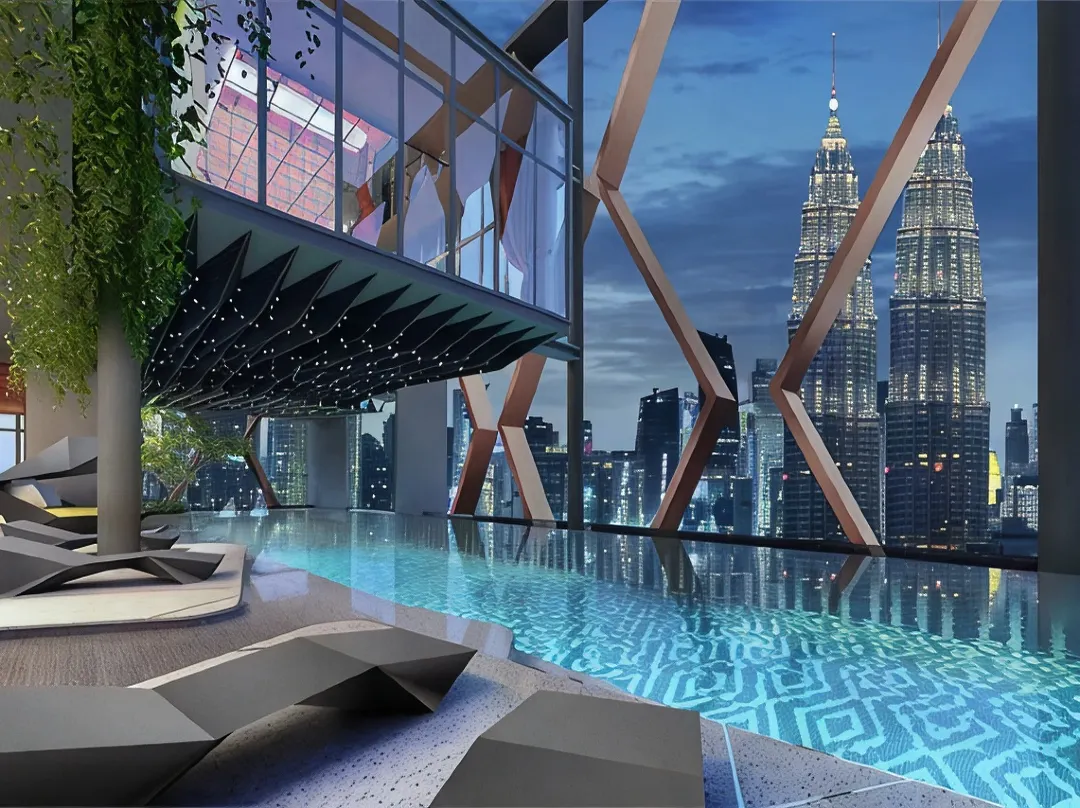 Scarletz Klcc @ Apartments By Gravity 【6mins Kuala Lumpur Tower（kl Tower） + Rooftop Infnity Pool】 - Territoire fédéral de Kuala Lumpur