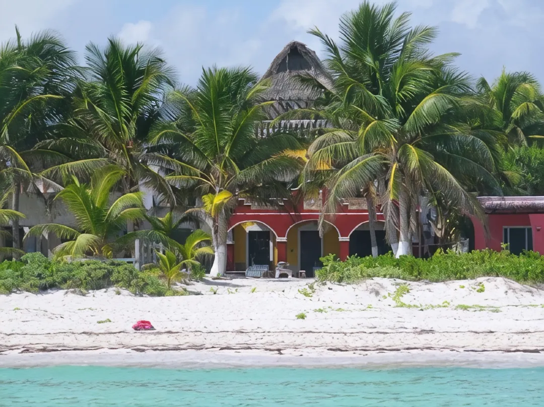 Hacienda Del Cuyo De 3 Habitaciones Frente Al Mar - El Cuyo