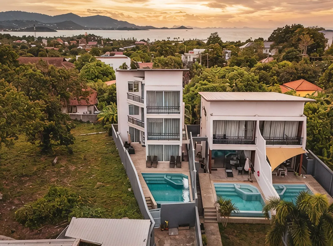 *4br With Ocean Views Front &Back, Near Beach V240 - Koh Samui