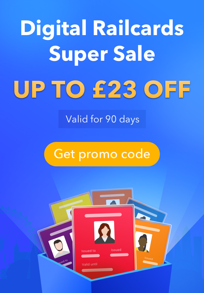 UP TO £23 OFF Digital Railcards Super Sale