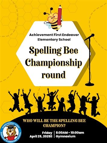 วันที่และแผนการเดินทางไป Achievement First Endeavor Elementary Spelling Bee Championship Round ...