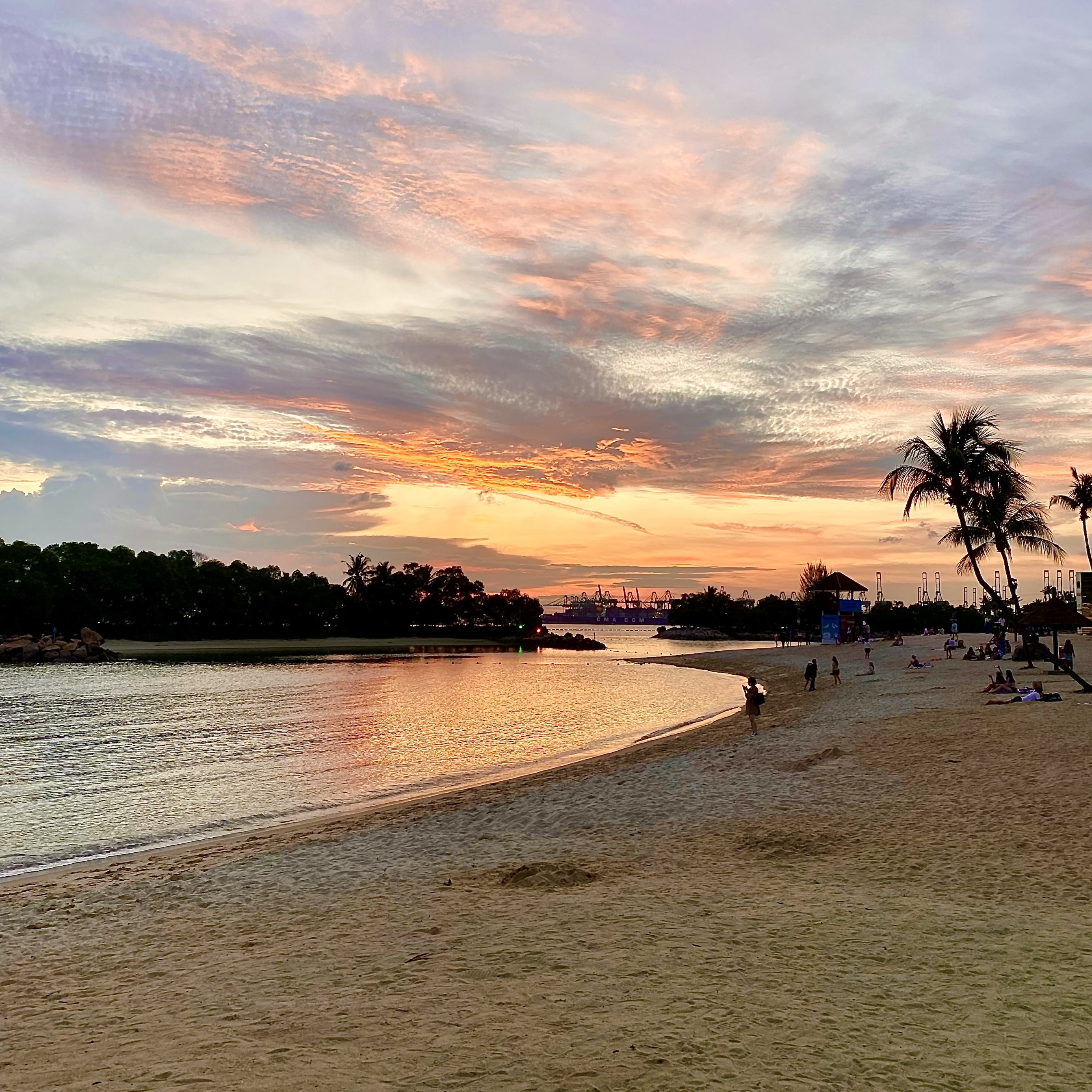 Sentosa Beach Sunset