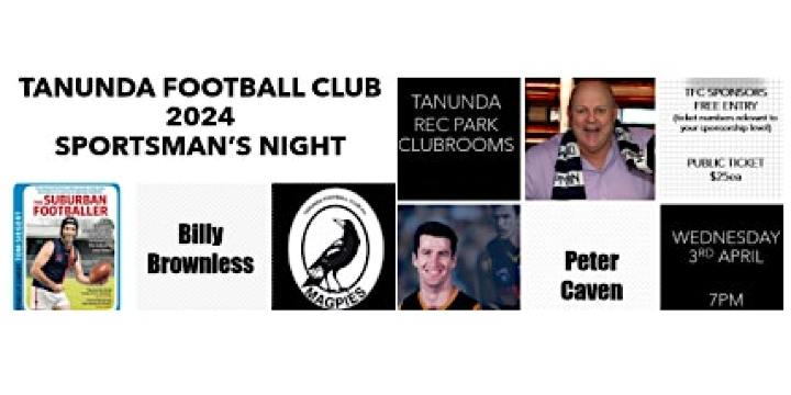 2024 TFC Sportsman's Night | Tanunda Football Club: Tickets, Dates ...