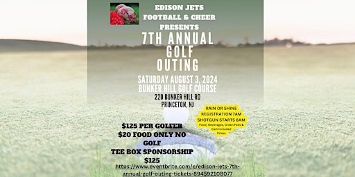 Edison Jets 7th Annual Golf Outing | Bunker Hill Golf Course: Tickets ...