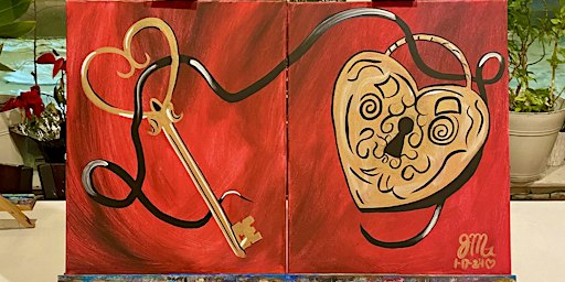 Valentine’s Day Two Part Painting | Toast To Paint: Tickets, Dates ...