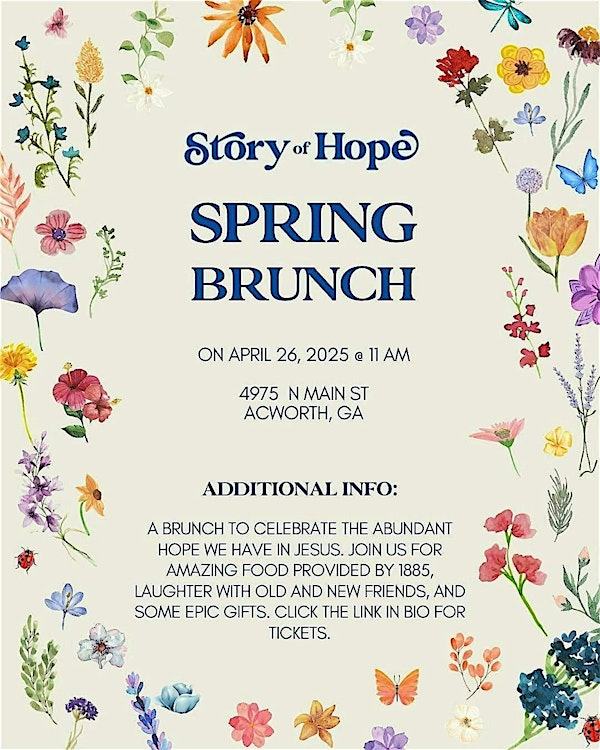 Story of Hope Spring Brunch | Main Street Events by 1885 Grill: Tickets ...