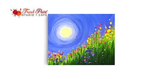 In-Studio Paint Night - Spring Flowers in the Grass Acrylic Painting ...