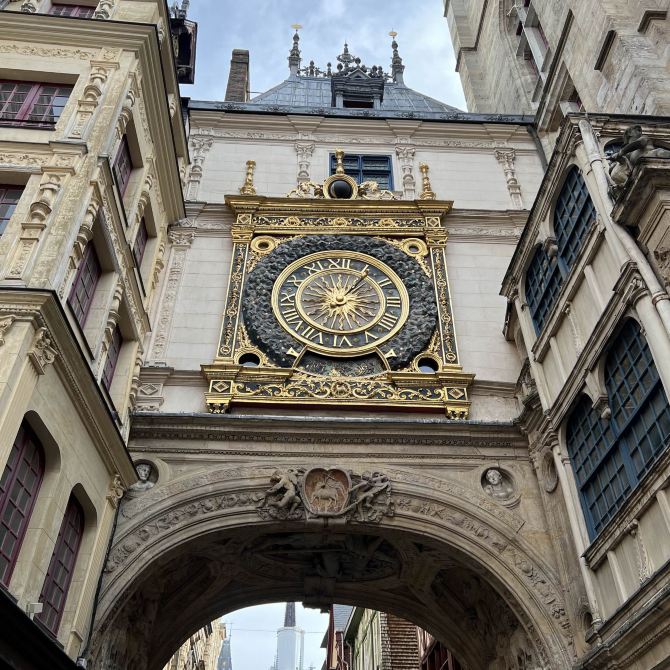 Gros Horloge - Great Clock in Rouen, France | Trip.com Rouen Travelogues