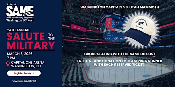 SAME DC - March 3, 2026 - Washington Capitals Salute to the Military ...