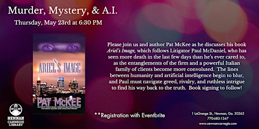 Murder, Mystery, & A.I. | Newnan Carnegie Library: Tickets, Dates ...