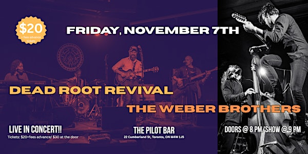 Dead Root Revival & The Weber Brothers Band Live at The Pilot | The ...