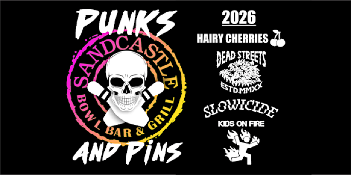Punks and Pins Music Festival 2026 | Sandcastle Bowl Bar & Grill ...