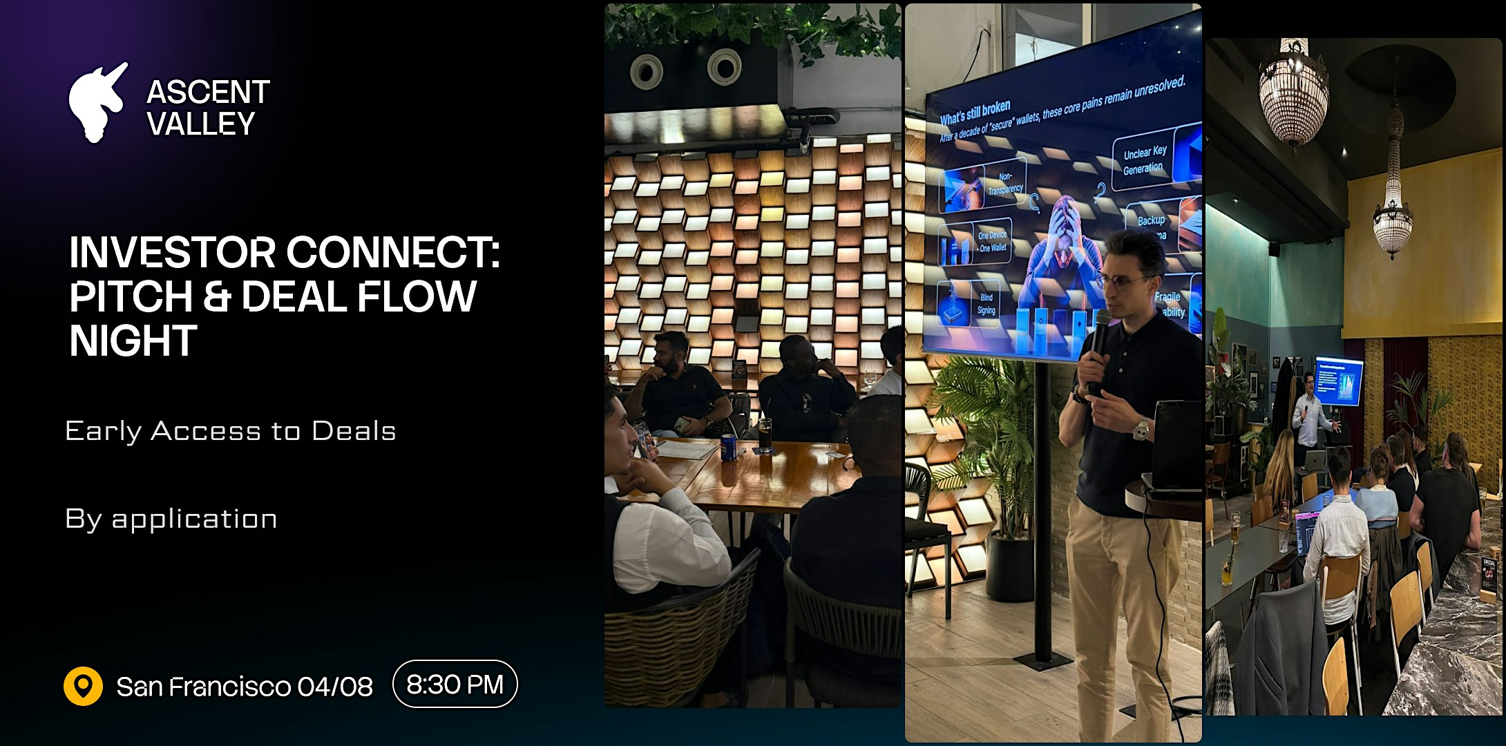 Investor Connect: Pitch & Deal Flow Night | San Francisco | Thriller ...