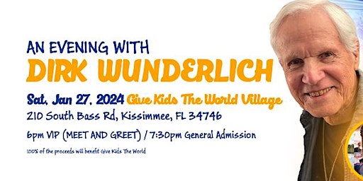 An Evening with Dirk Wunderlich Tickets, Dates & Itineraries | Trip.com