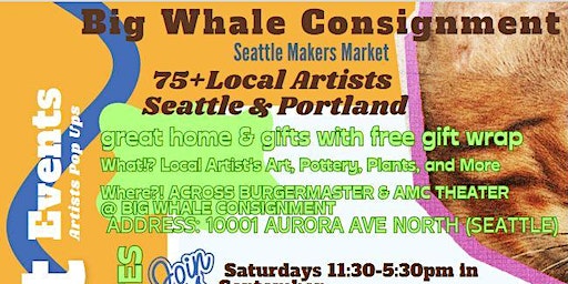 Big Whale Consignment Artist and Makers Market Seattle Event | Big ...