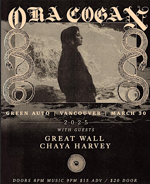 Ora Cogan, Chaya Harvey, Great Wall | Green Auto Body: Tickets, Dates ...