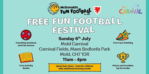 วันที่และแผนการเดินทางไป FAW McDonald's Free Fun Football Festival ...