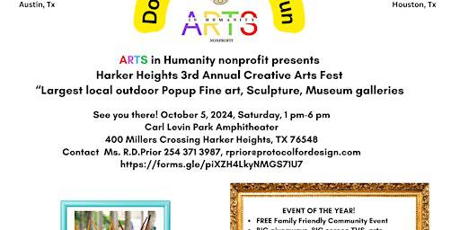 Harker Heights 3rd Annual Creative Arts Fest 2024 Free admission | Carl ...