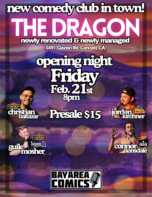 The Dragon Comedy Club | 3491 Clayton Rd: Tickets, Dates & Itineraries ...
