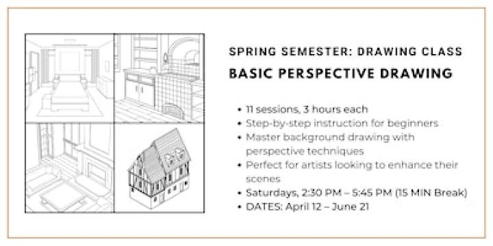 Basic Perspective Drawing Class | Wallack's Art Supplies and Framing ...