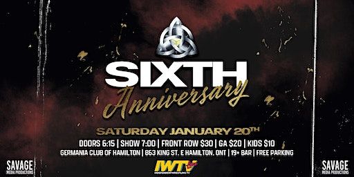 Pro Wrestling Ontario's Sixth Anniversary | Germania Club of Hamilton ...